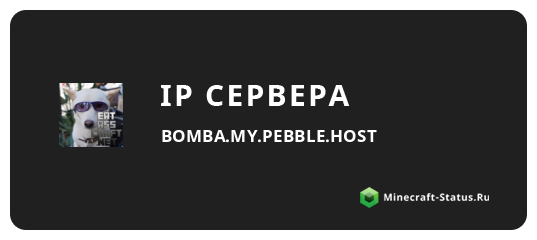 Майнкрафт сервер bomba.my.pebble.host